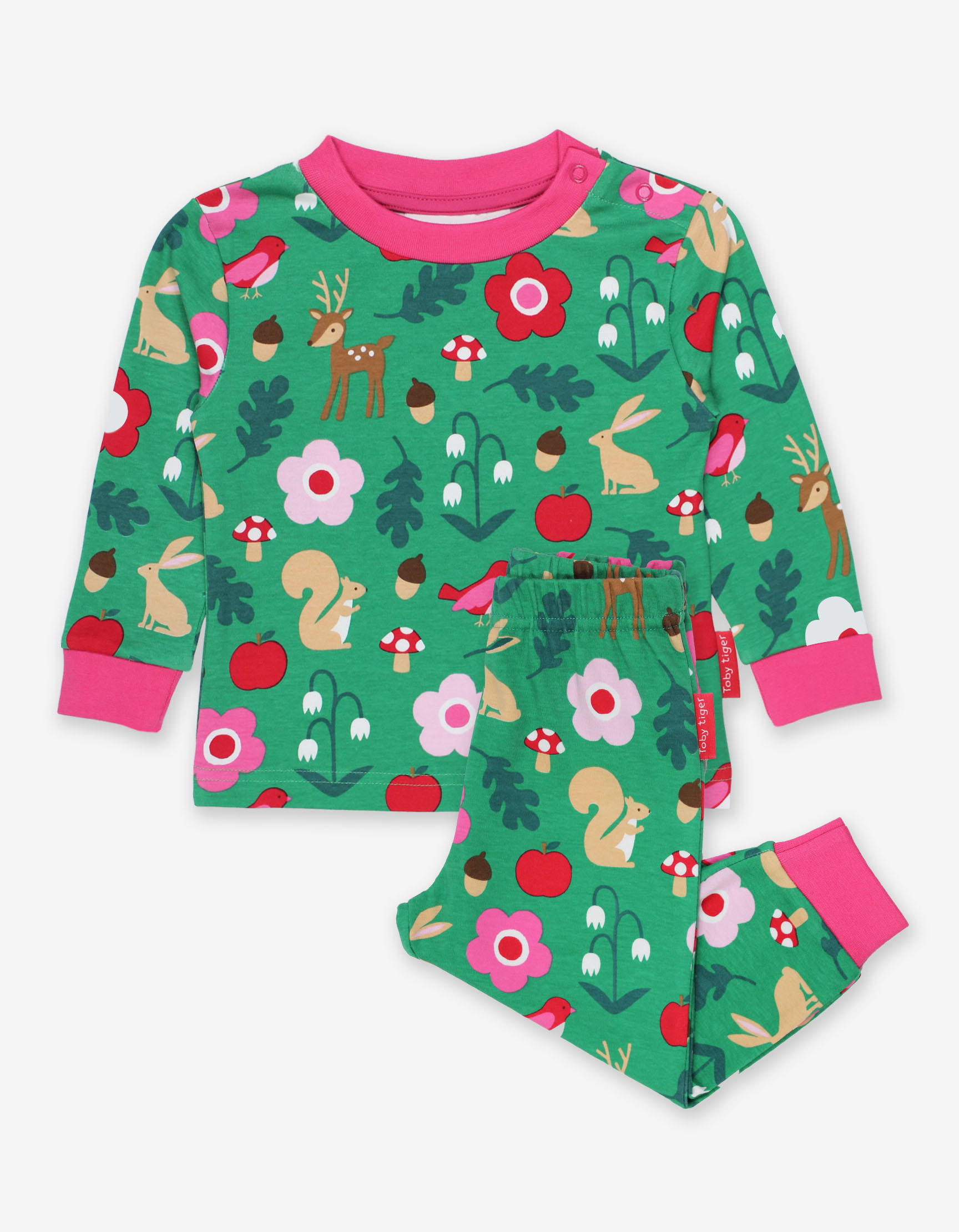 Toby Tiger Organic Forest Adventure Pyjamas – Gwisk Lowen
